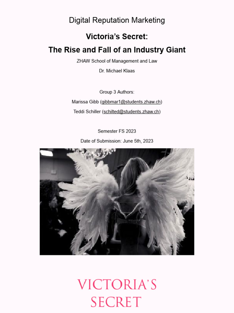 group3 vs final report-4 | PDF | Victoria's Secret