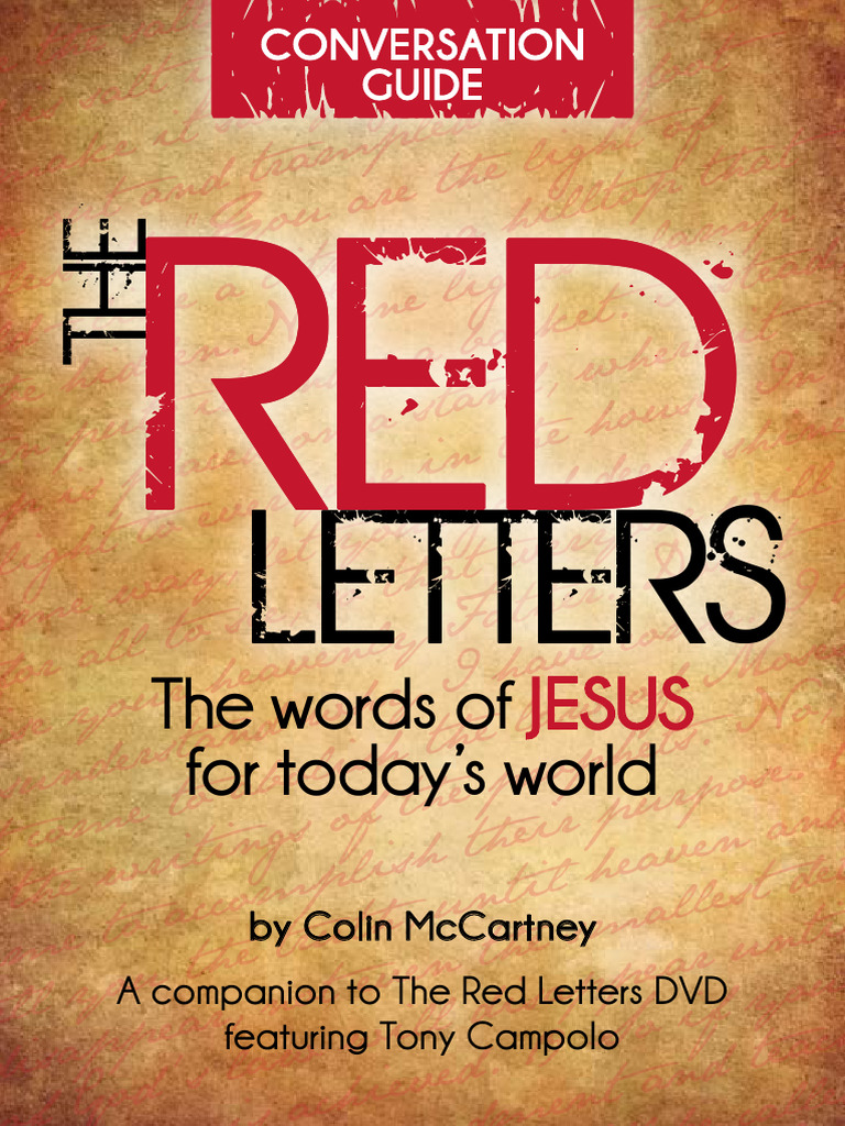 The Red Letters Bible Study Guide (PDF) - World Vision ... | PDF ...