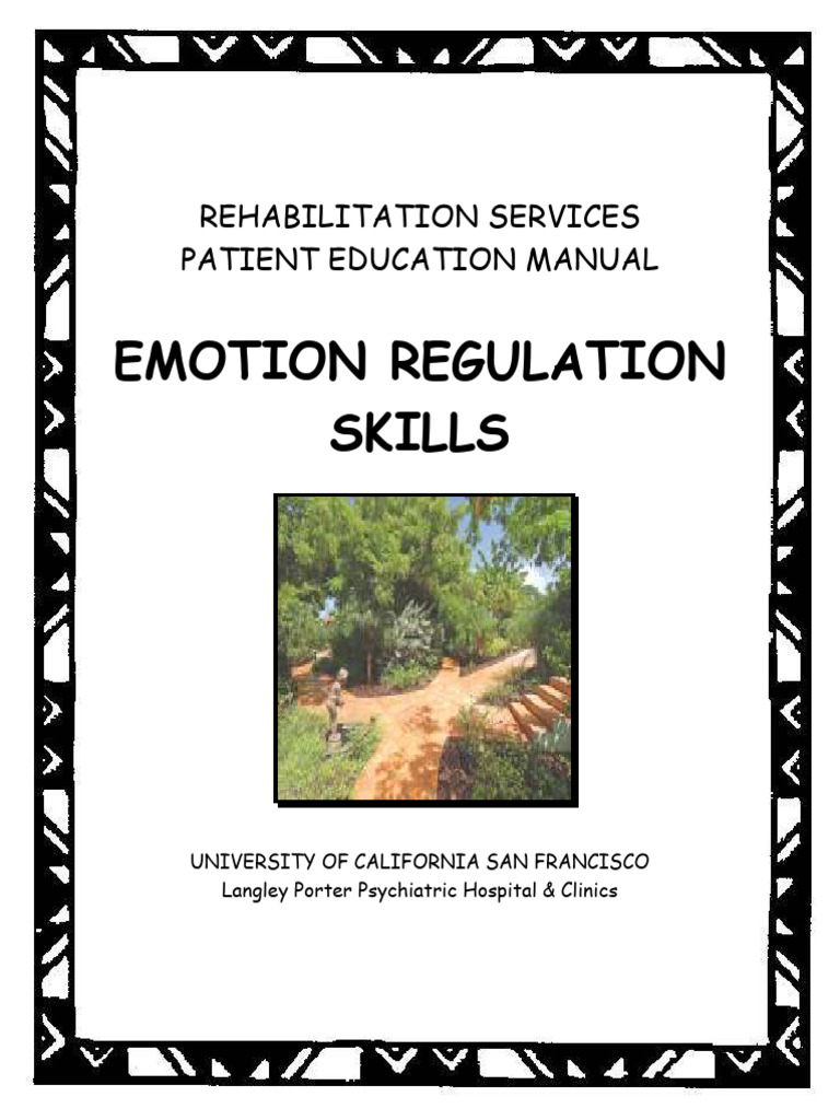 Emotion Regulation Skills Manual | PDF | Emotions | Anger