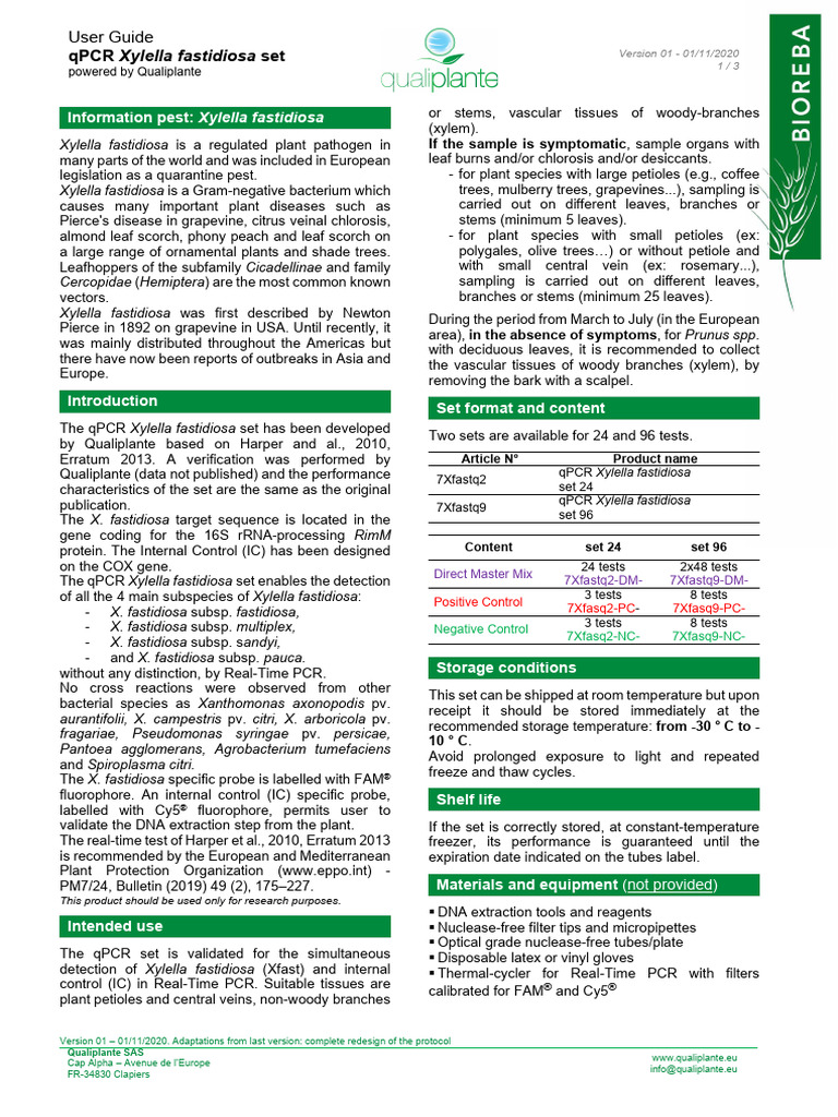 Xfast QPCR | PDF | Polymerase Chain Reaction | Real Time Polymerase ...