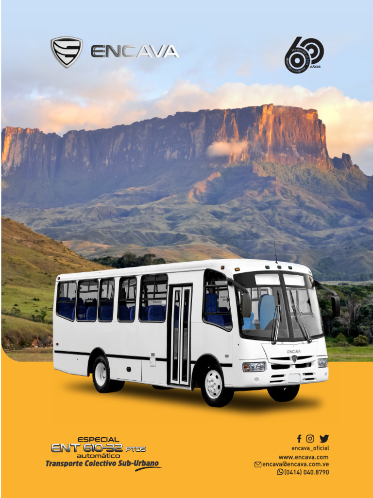 Encava Especial Suburbano Ent 610 32 Puestos Transporte Colectivo Sub ...