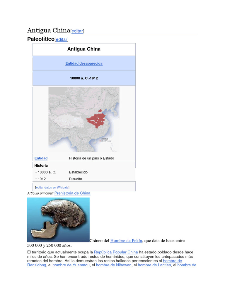 Evolución Cultural en la Antigua China | PDF | Historia de china ...