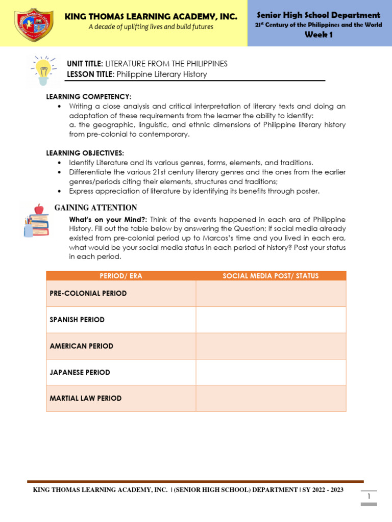 21st CENTURY MODULE 1 | PDF | Narrative | Poetry 21st CENTURY MODULE 1 | PDF | Narrative | Poetry