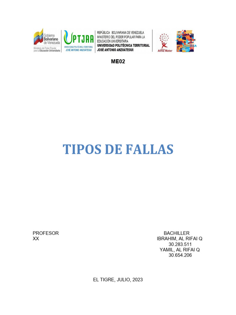 Tipos de Fallas | PDF | Fractura | Fatiga (material)