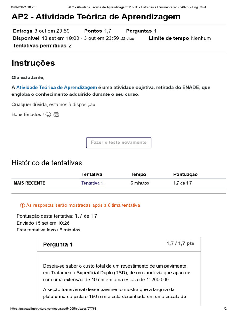 AP2 - Atividade Pratica | PDF