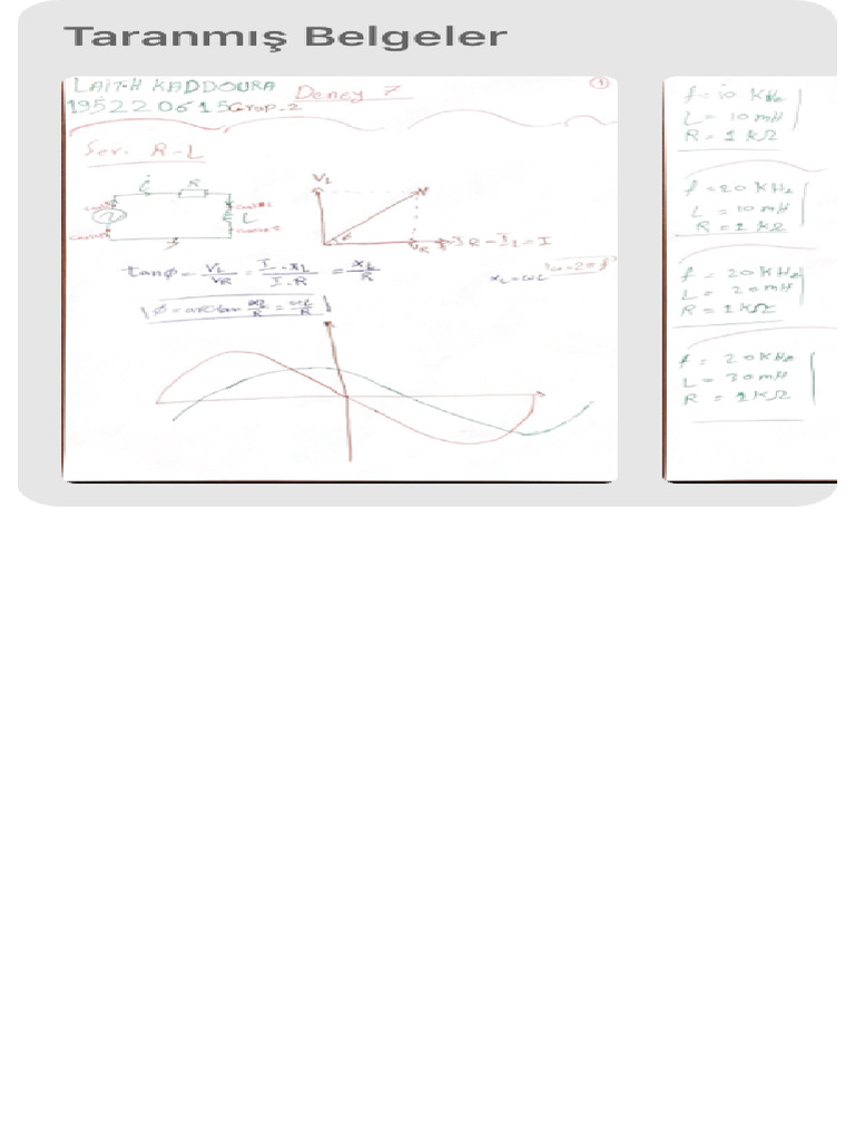 2.rapor, Deney 7 | PDF