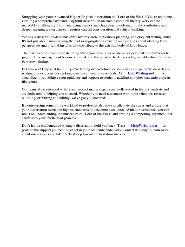 Advanced Higher English Help | PDF