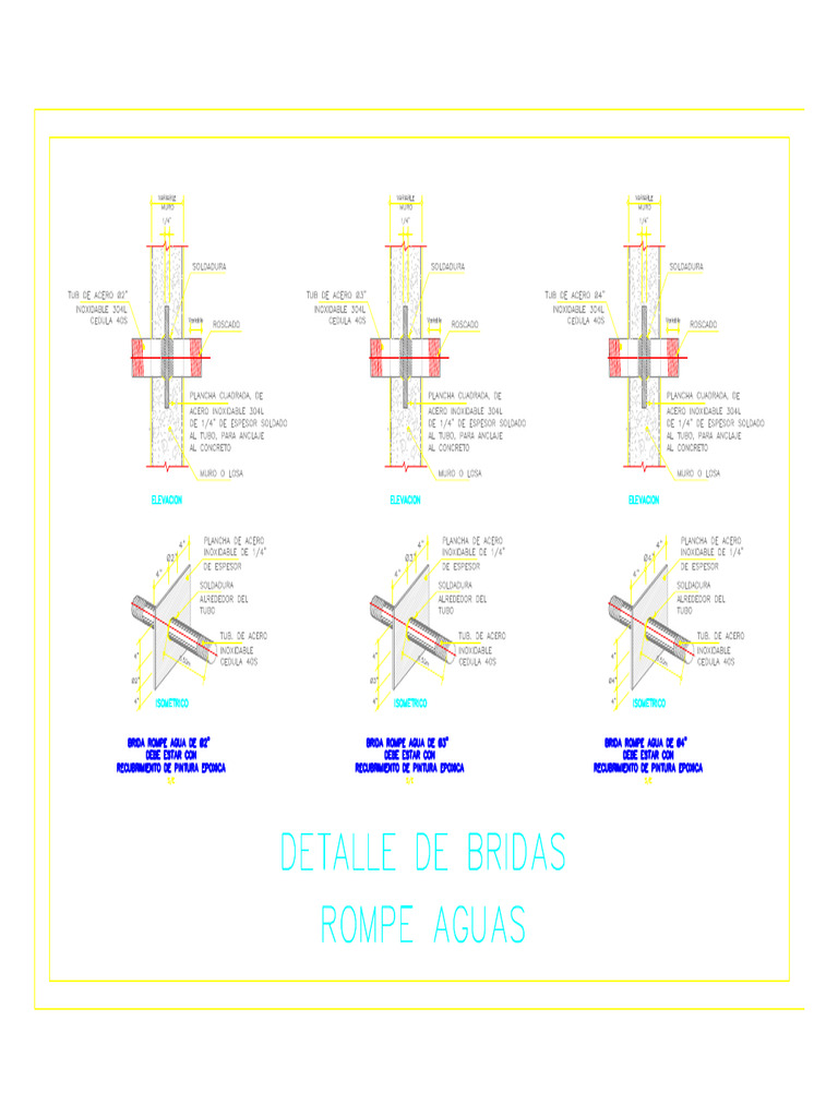Ficha Tecnica - Brida Rompeagua | PDF