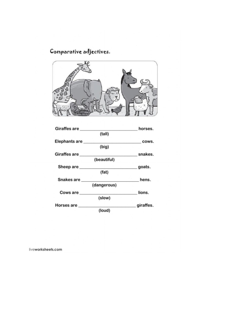 Comparative Adjectives | PDF
