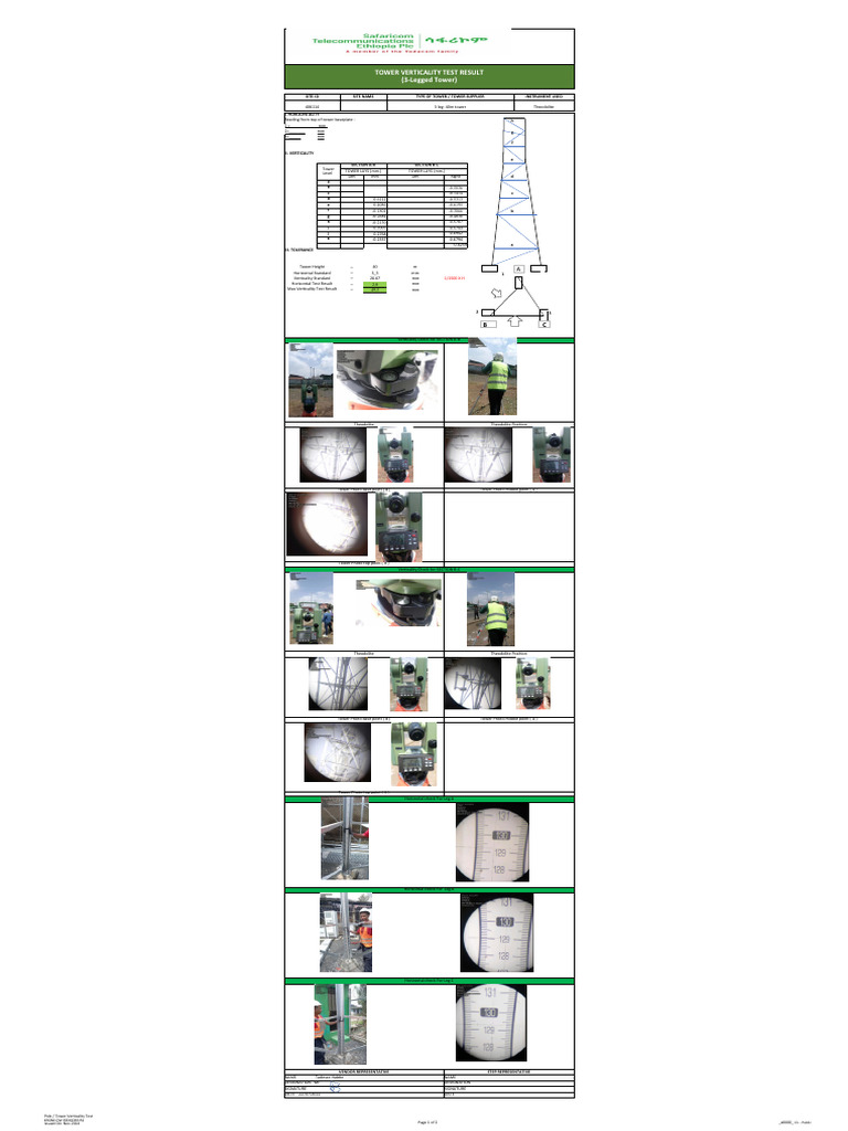 Tower Verticality Checklist 406133 - B | PDF | Probability And ...