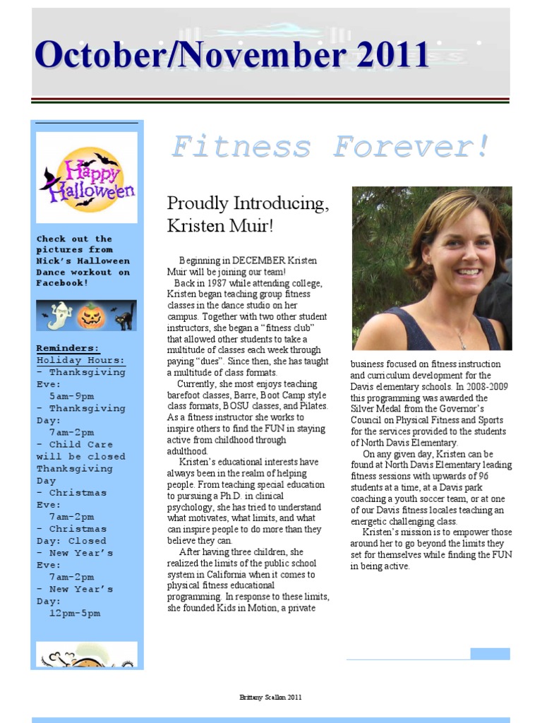 Introducing Kristen Muir at DSF | PDF | Physical Exercise | Self Care