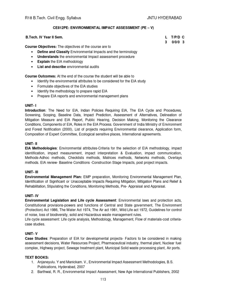 Eia Full Notes | PDF | Environmental Impact Assessment | Evaluation