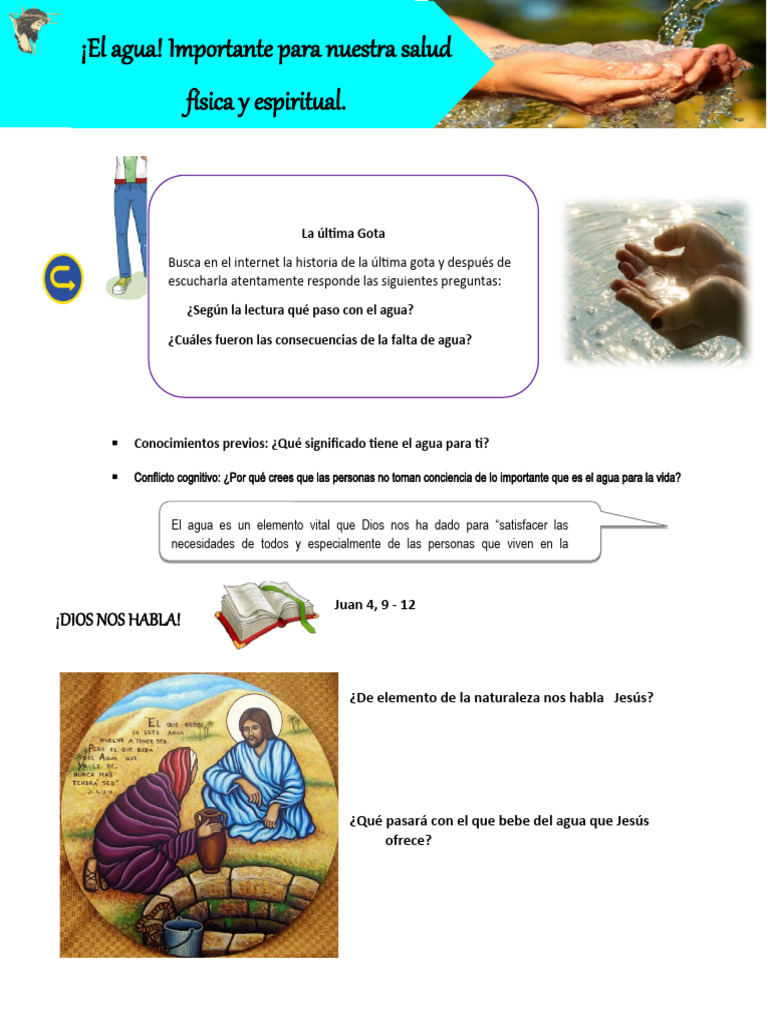 Guia Actividad #2 - El Agua | PDF | Agua | Bautismo