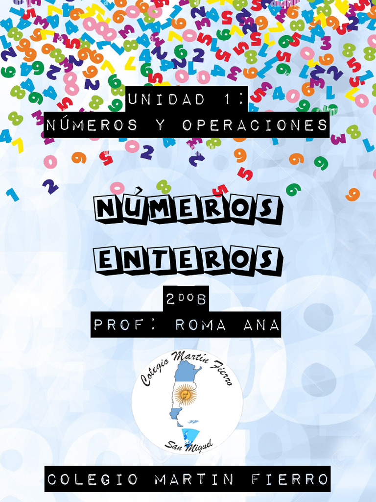 Unidad 1 - Numeros Enteros | PDF