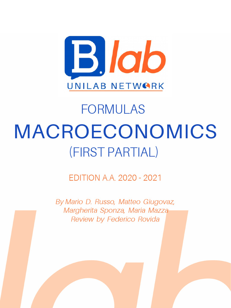 Macro Formulas 1st Partial 20-21 | PDF | Fiscal Multiplier | Gross ...