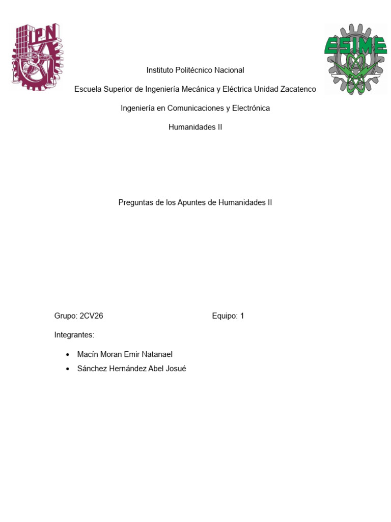 Preguntas de Los Apuntes de Humanidades II-último | Descargar gratis ... Preguntas de Los Apuntes de Humanidades II-último | Descargar gratis ...