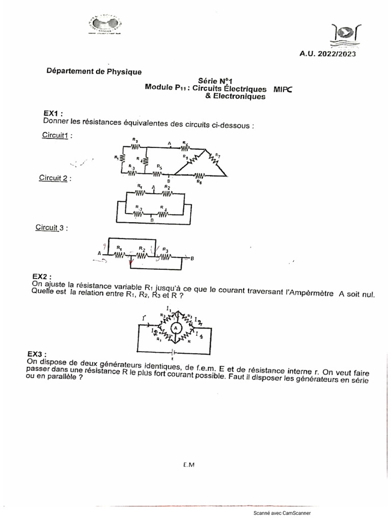 Tous Les Tds Du Circuit | PDF