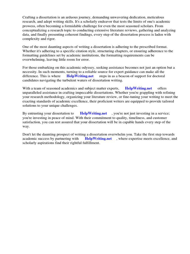 Science Dissertation Format | PDF | Thesis | Apa Style