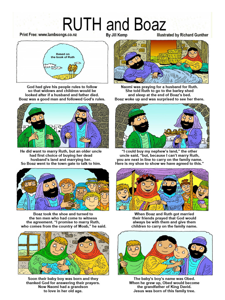 Ruth and Boaz 1 Page Story Col | PDF