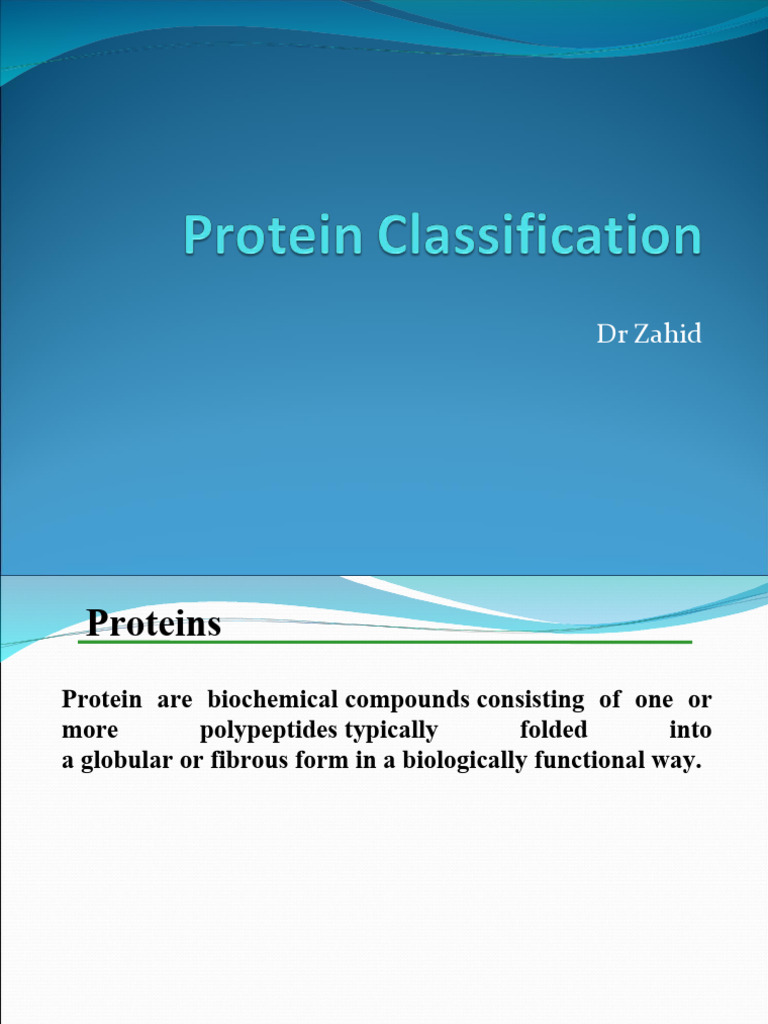 LGIS.. Protein Classification | PDF | Proteins | Blood Plasma