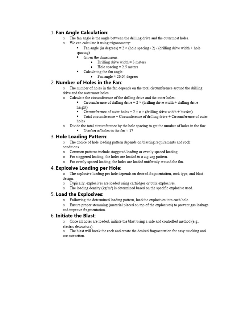 Fan Angle Calculation | PDF | Science & Mathematics