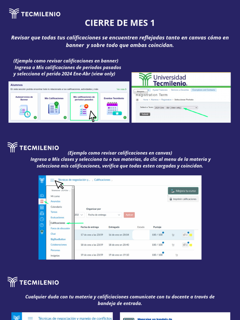 Cierre de Mes 1, Inicio Mes 2 | PDF