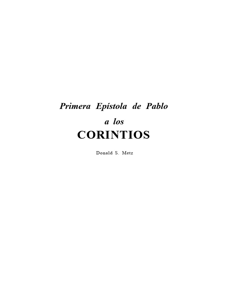 1 y 2 Corintios | Descargar gratis PDF | Pablo el apóstol | Iglesia cristiana