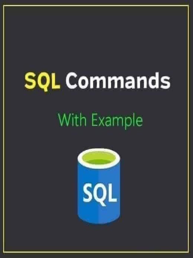SQL Comandos | PDF