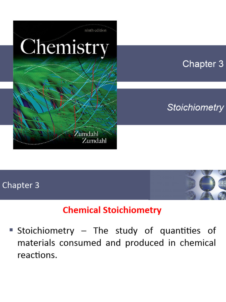 Chapter 3 - Stoichiometry | PDF | Mole (Unit) | Physical Chemistry