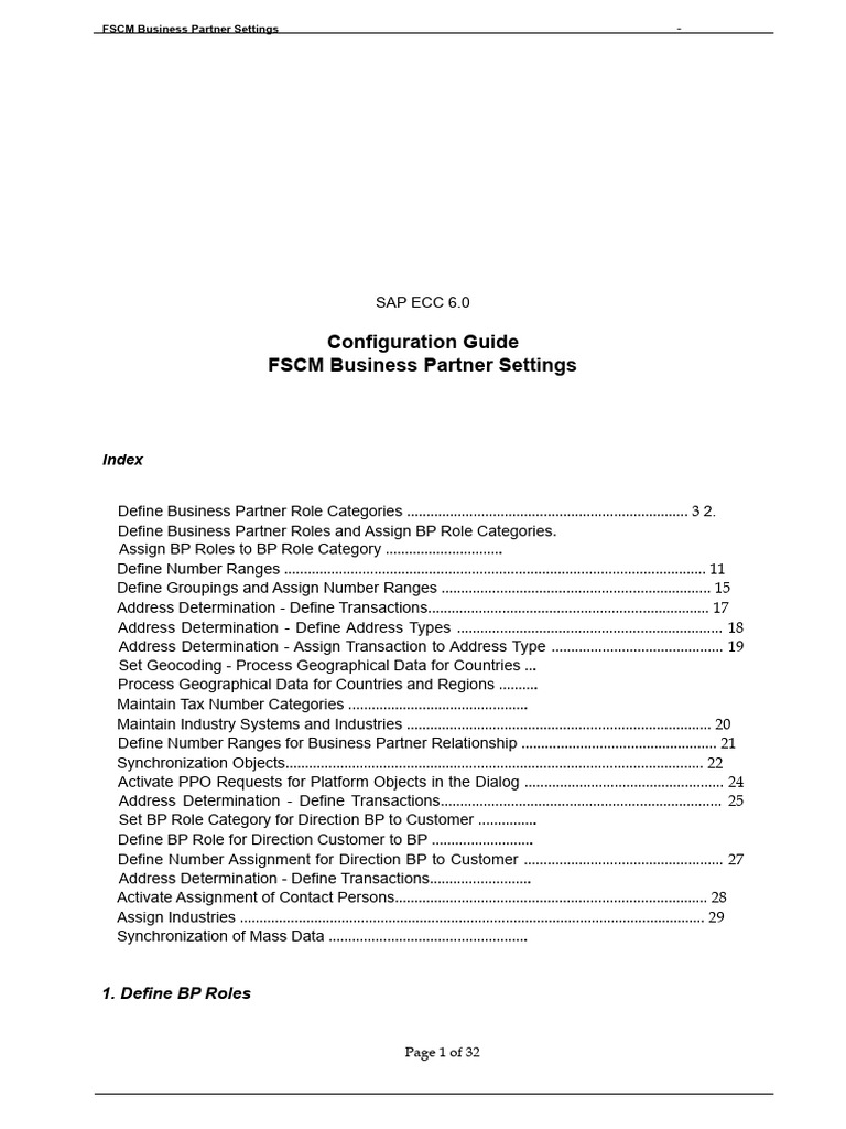FSCM BP Config | PDF | Information Technology | Computing