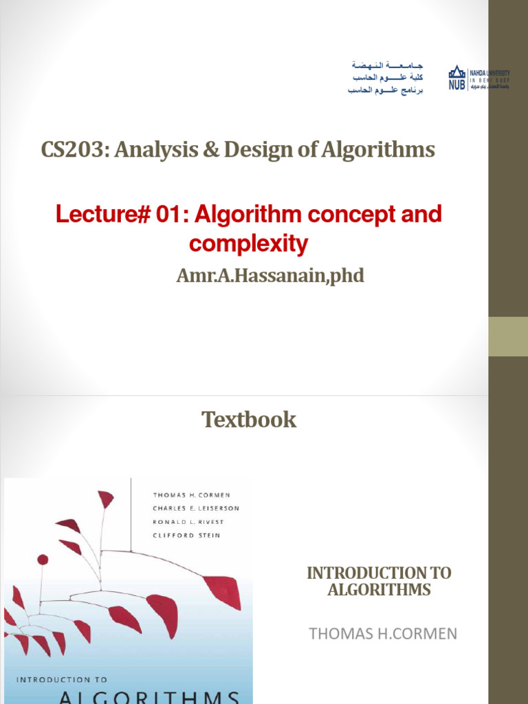 Lecture 01 | Download Free PDF | Algorithms | Sequence