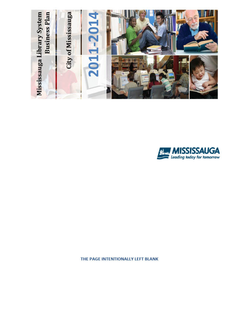H2011 2014MississaugaLibraryApprovedBusinessPlan | PDF | Libraries ...