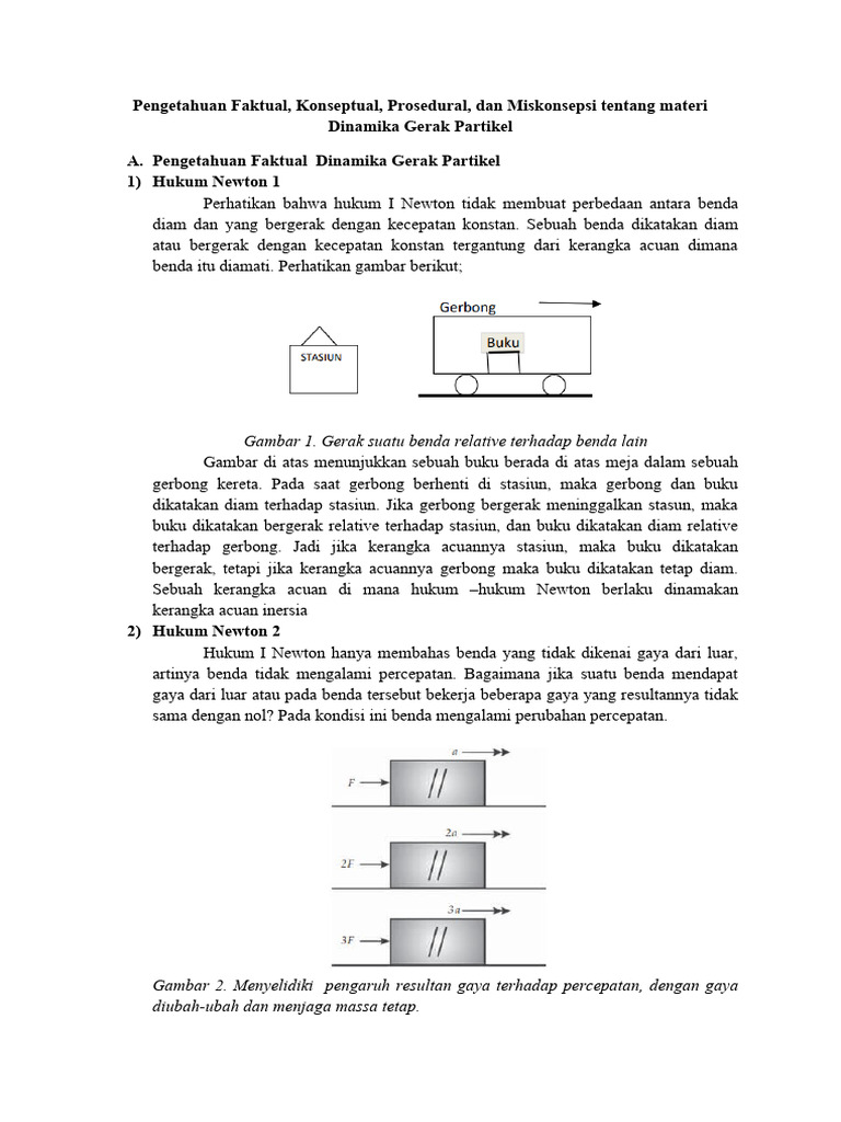 FKPM Dinamika Gerak Partikel | PDF