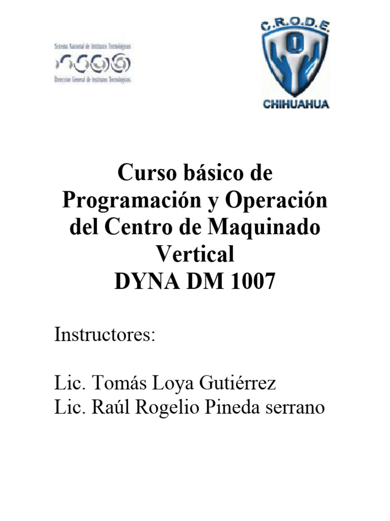 Manual de DYNA 1007 | PDF | Control numerico | Informática