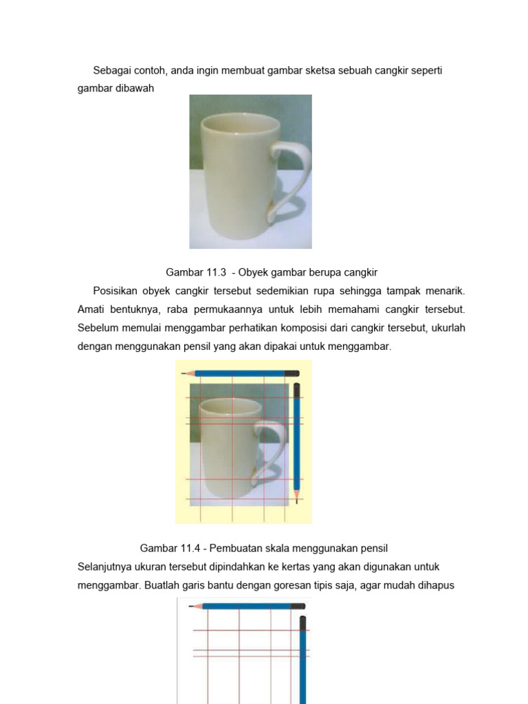 Contoh Gambar Sketsa Dan Gambar Perspektif | PDF