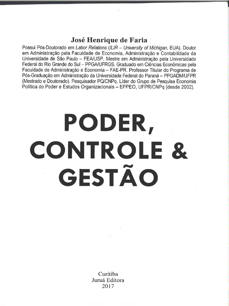 Poder, Controle & Gestão | PDF