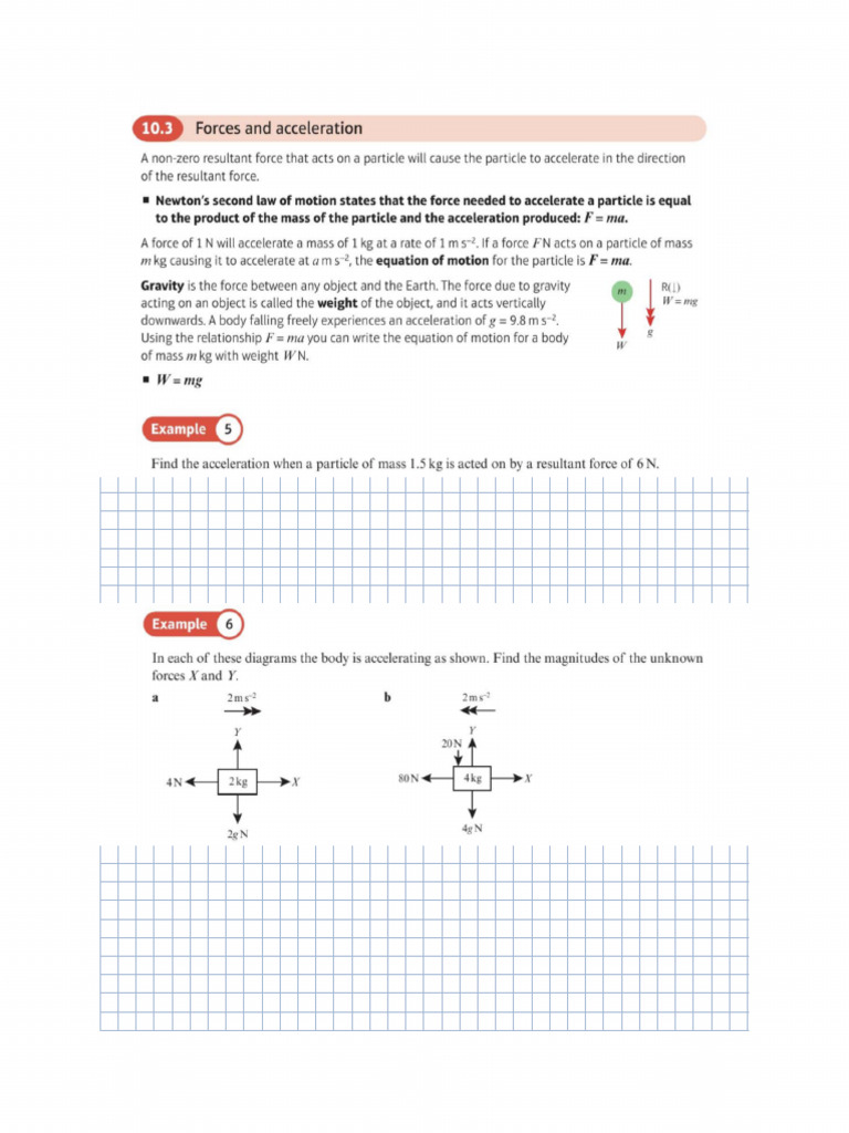 10.3 Forces and acceleration | PDF
