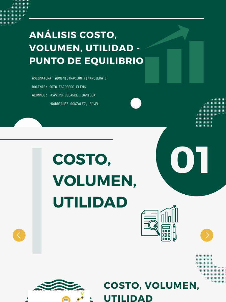Análisis Costo, Volumen, Utilidad - Punto de Equilibrio (Grupo Pingüinos) ) | PDF | Business ...