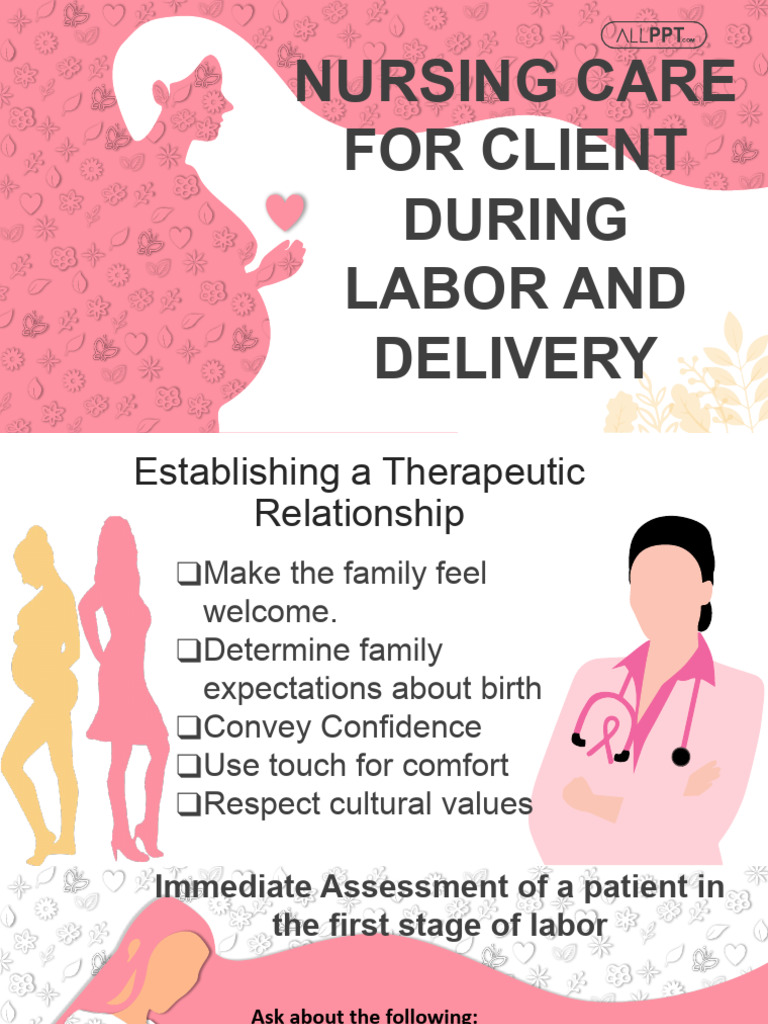 Nursing Care During Labor Stages | PDF | Childbirth | Pregnancy