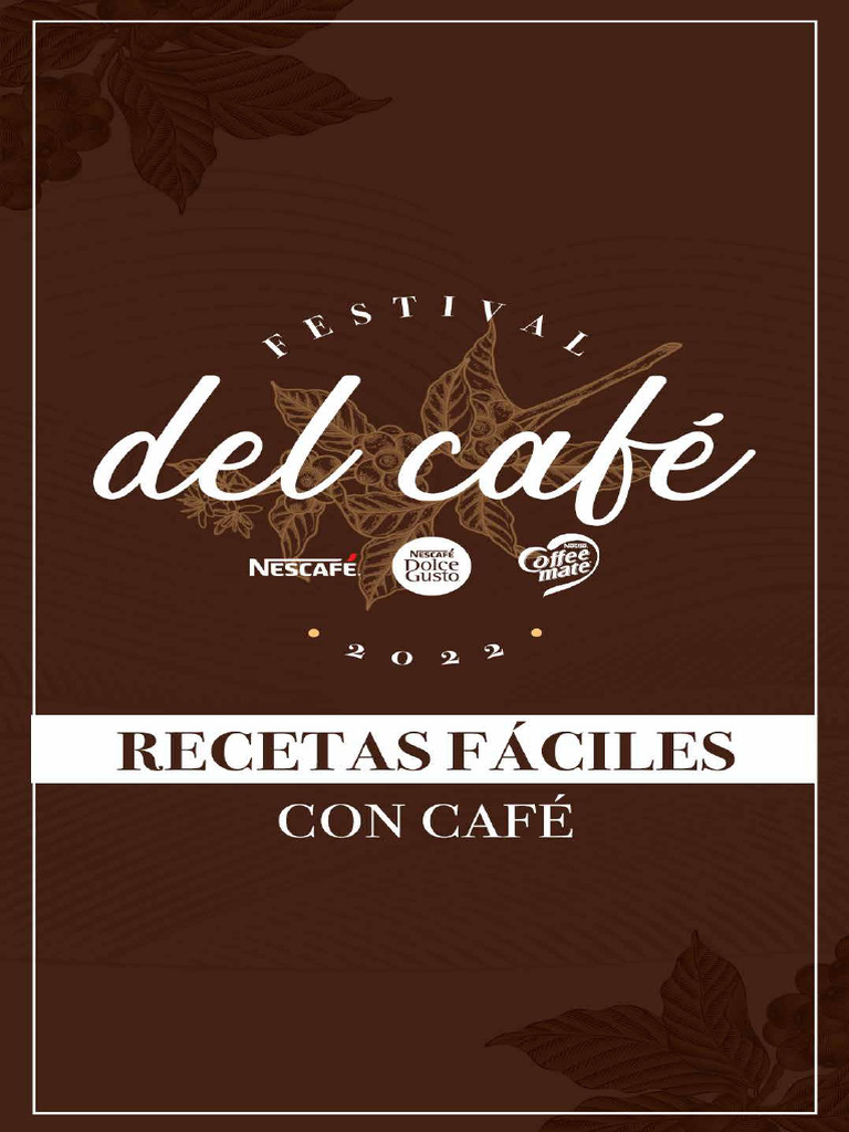 Recetario Cafés Nestlé Dolce Gusto | PDF