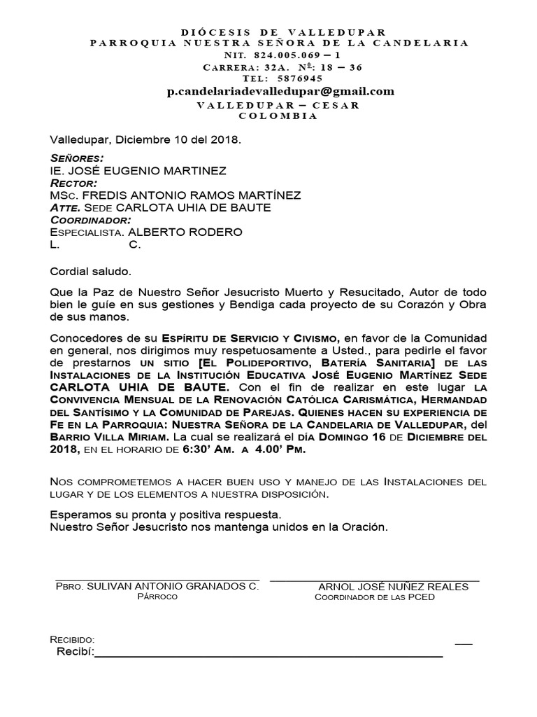 Solicitud de uso del polideportivo | PDF