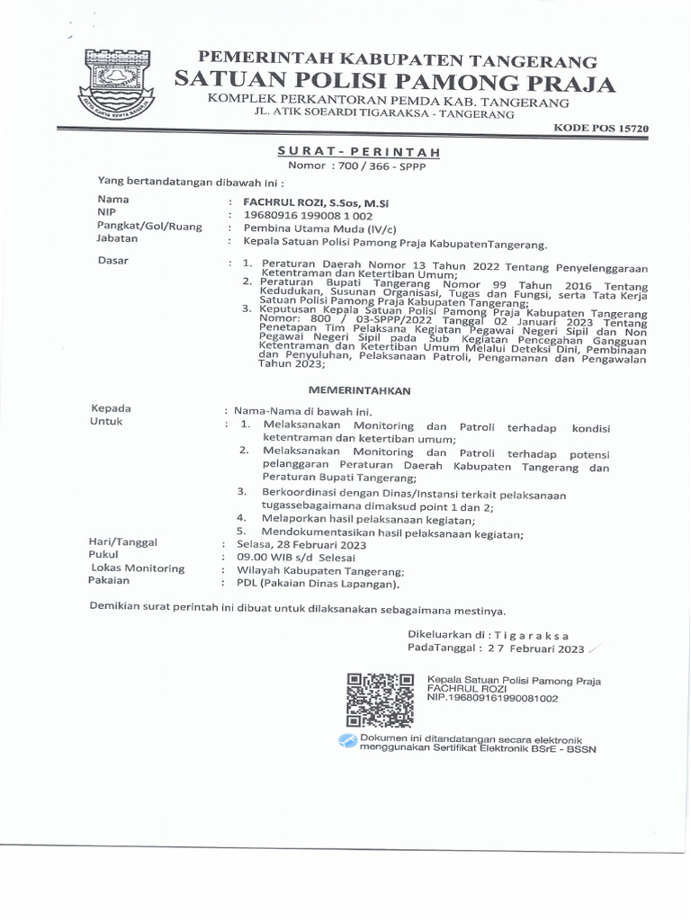 Patroli 28 Feb | PDF