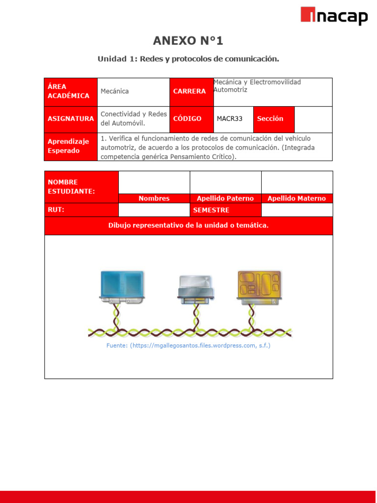 MACR33 U1 DR1 Anexo N°1 | PDF | Vehículos | Transporte