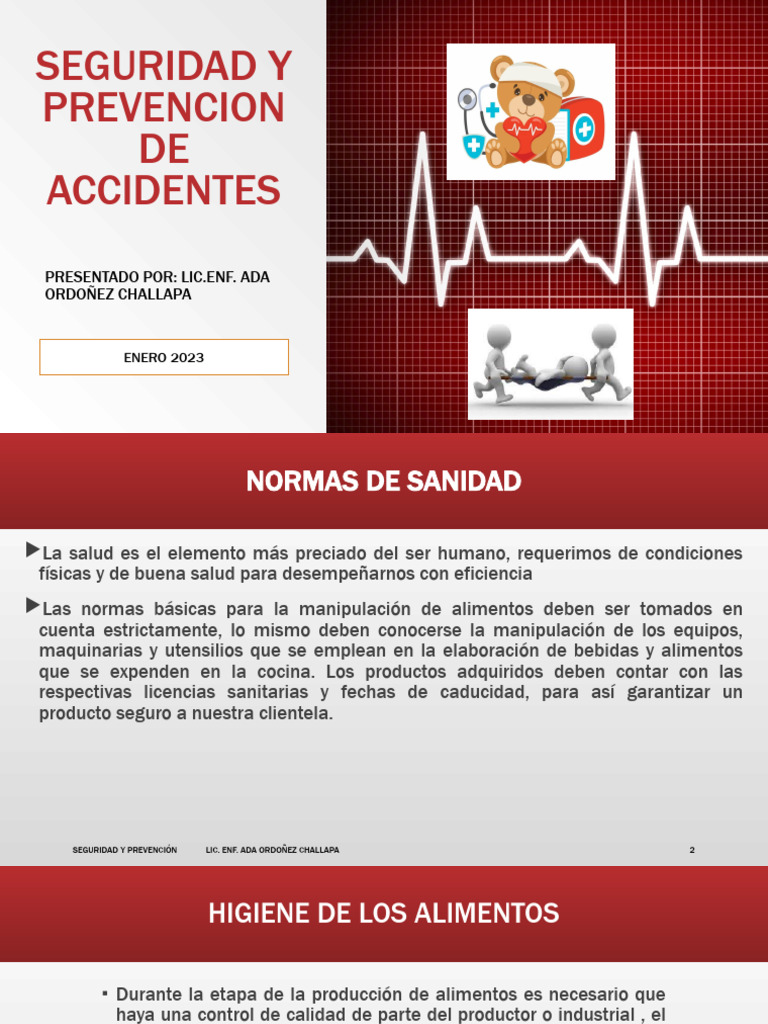 Seguridad Y Prevencion De Accidentes Pdf Quemar Alimentos