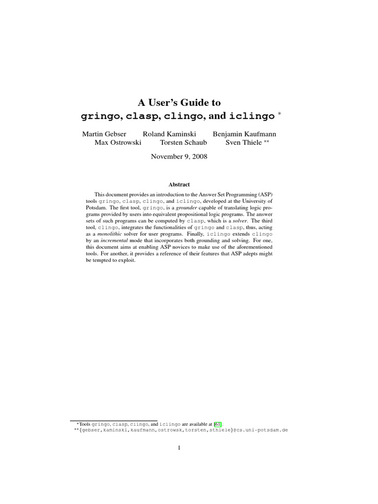 guide | PDF | First Order Logic | Theoretical Computer Science