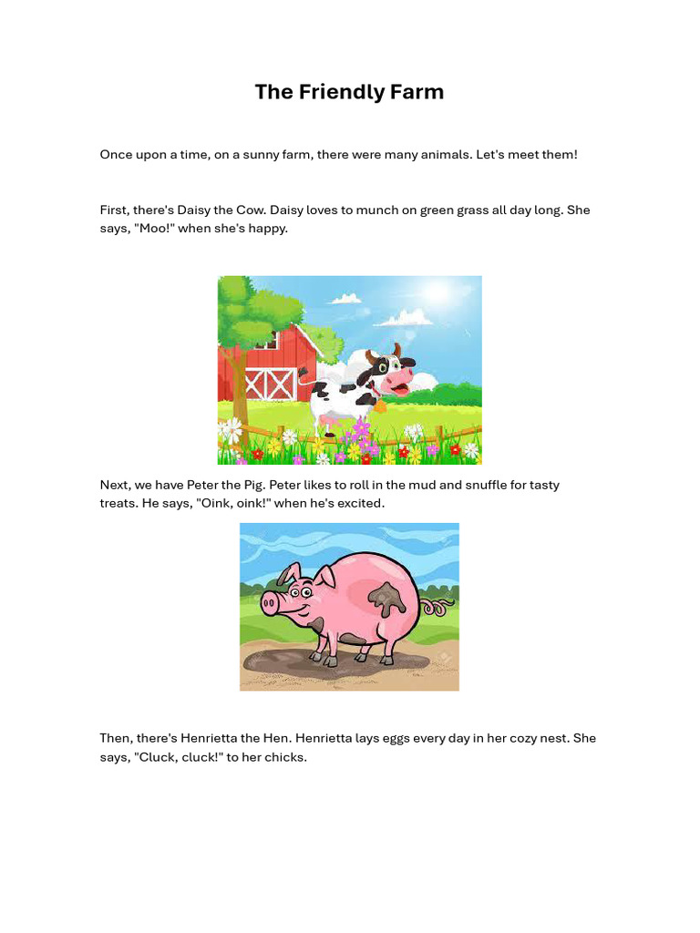 The Friendly Farm | PDF