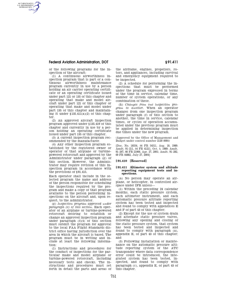 FAA Aircraft Inspection Program Guidelines | PDF | Aviation | Aerospace