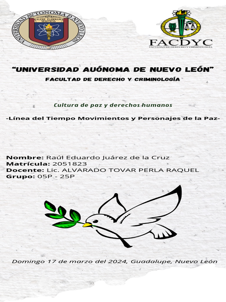 REJC CPyDH Linea Del Tiempo | PDF | Paz | Myanmar