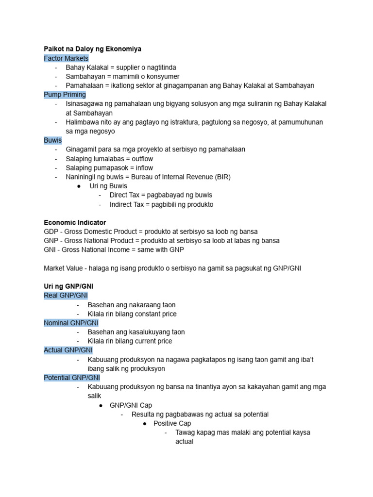 Araling Panlipunan 9 Reviewer For 3RD Quarter | PDF