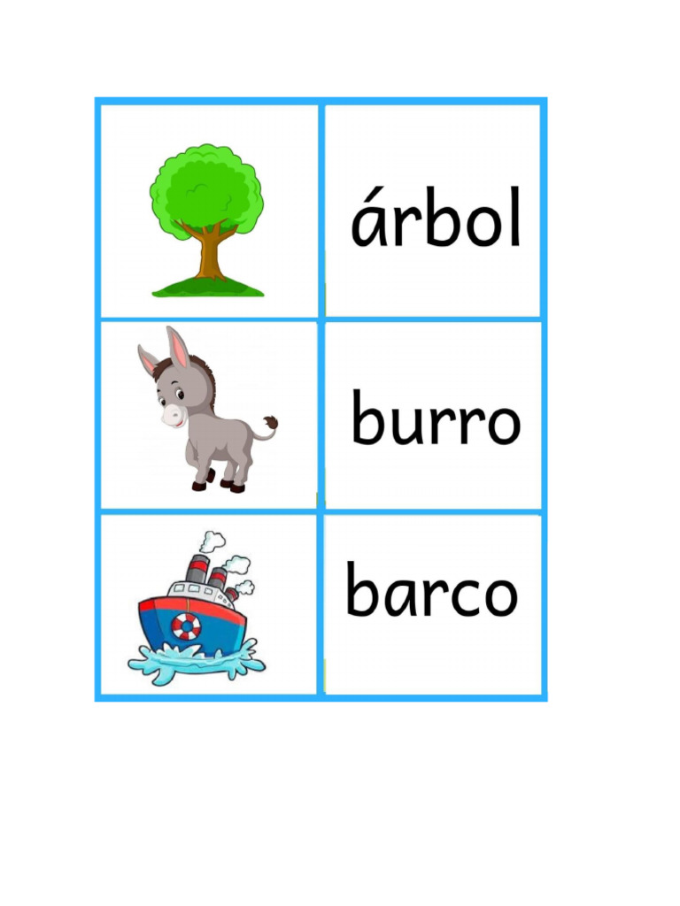 tarjetas de lectura | PDF